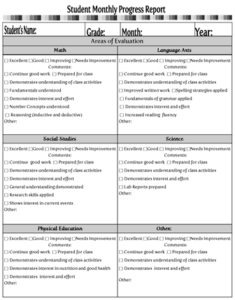 Monthly Progress Report Template (1) - TEMPLATES EXAMPLE | TEMPLATES ...