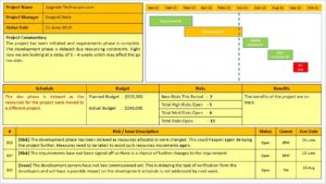 One Page Project Status Report Template (4) - TEMPLATES EXAMPLE ...