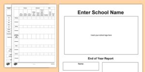 Pupil Report Template (8) - TEMPLATES EXAMPLE | TEMPLATES EXAMPLE
