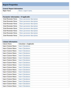 Report Requirements Document Template (1) - TEMPLATES EXAMPLE ...