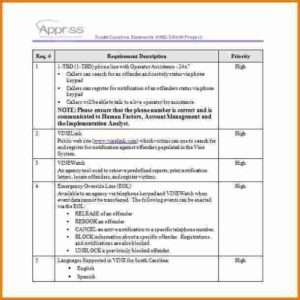 Report Requirements Document Template (3) - TEMPLATES EXAMPLE ...