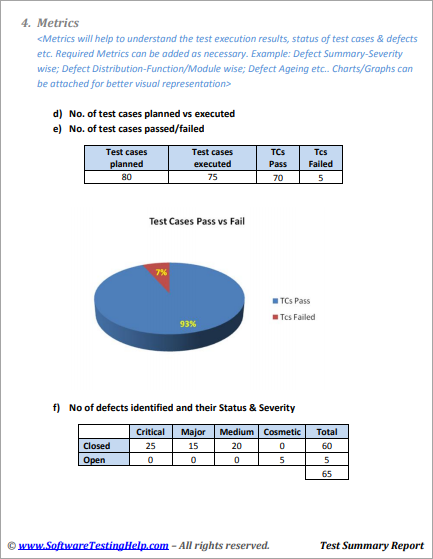  Test Case Execution Report Template TEMPLATES EXAMPLE TEMPLATES EXAMPLE