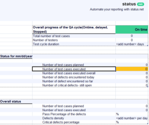 Weekly Test Report Template (3) - TEMPLATES EXAMPLE | TEMPLATES EXAMPLE