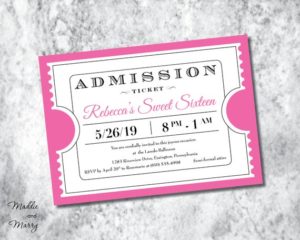 Blank Admission Ticket Template (3) - TEMPLATES EXAMPLE | TEMPLATES EXAMPLE