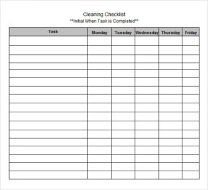Blank Checklist Template Word (1) - TEMPLATES EXAMPLE | TEMPLATES EXAMPLE