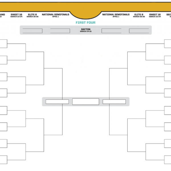 Blank March Madness Bracket Template (4) - TEMPLATES EXAMPLE ...
