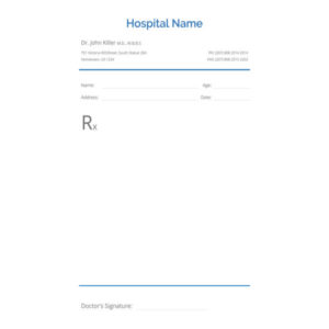 Blank Prescription Form Template (2) - TEMPLATES EXAMPLE | TEMPLATES ...