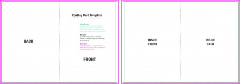 Blank Quarter Fold Card Template (1) - TEMPLATES EXAMPLE | TEMPLATES ...