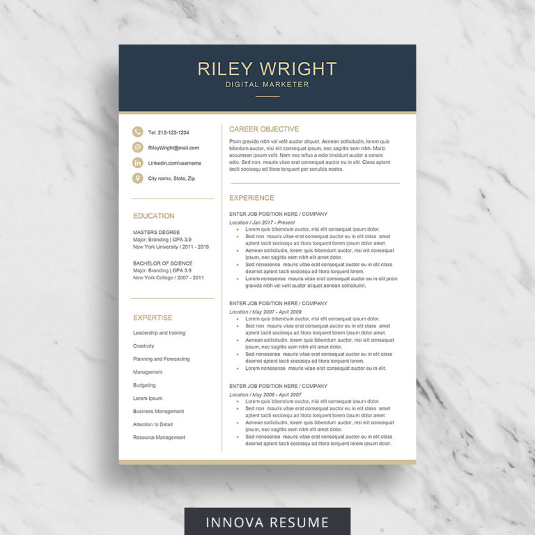 Cv Templates Etsy 4 TEMPLATES EXAMPLE TEMPLATES EXAMPLE