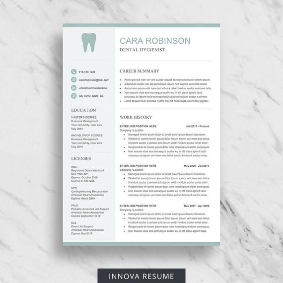 Cv Templates Etsy 4 TEMPLATES EXAMPLE TEMPLATES EXAMPLE