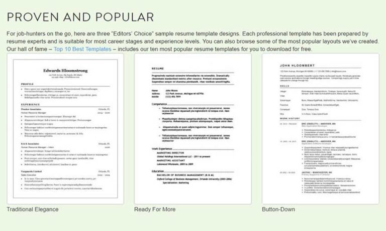 Cv Templates Hloom (7) - TEMPLATES EXAMPLE | TEMPLATES EXAMPLE