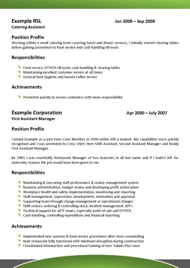 Cv Templates Hospitality (3) - TEMPLATES EXAMPLE | TEMPLATES EXAMPLE Cv Templates Hospitality (3) - TEMPLATES EXAMPLE | TEMPLATES EXAMPLE