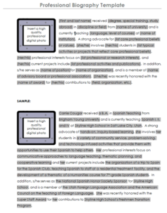 Free Bio Template Fill In Blank (2) - TEMPLATES EXAMPLE | TEMPLATES EXAMPLE