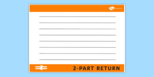 Blank Train Ticket Template (8) - TEMPLATES EXAMPLE | TEMPLATES EXAMPLE