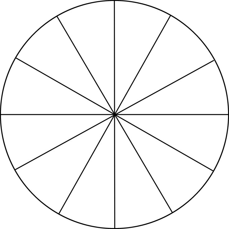 Blank Color Wheel Template