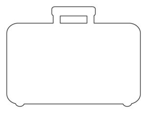 Blank Suitcase Template (4) - TEMPLATES EXAMPLE | TEMPLATES EXAMPLE