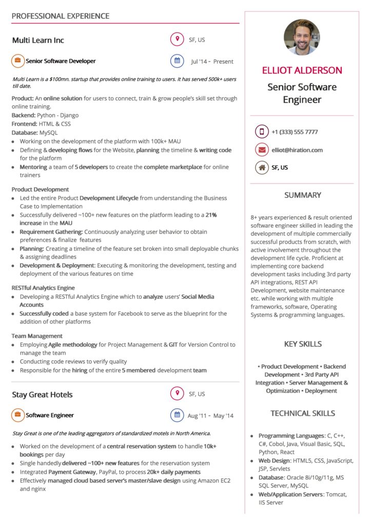 Resume Templates Best 2020 (3) - TEMPLATES EXAMPLE | TEMPLATES EXAMPLE