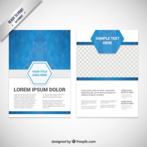 Brochure Template Blue (1) - TEMPLATES EXAMPLE | TEMPLATES EXAMPLE