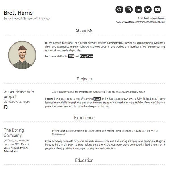 Resume Templates Github (1) - TEMPLATES EXAMPLE | TEMPLATES EXAMPLE