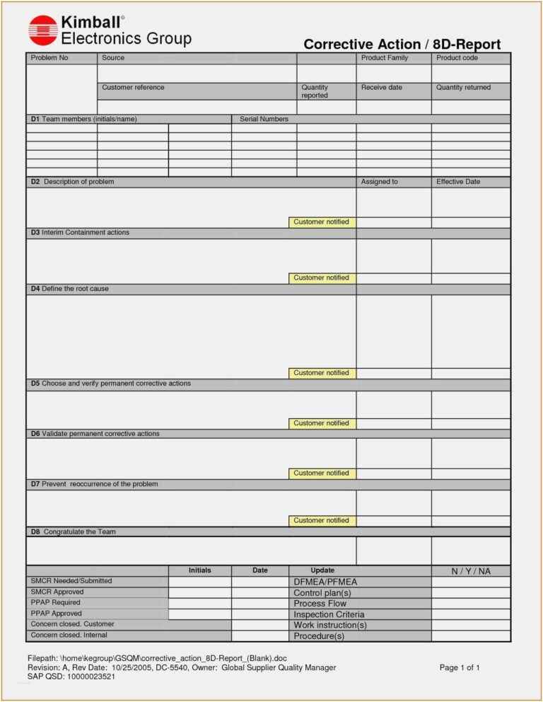 8d Report Template Excel Download (1) - TEMPLATES EXAMPLE | TEMPLATES ...