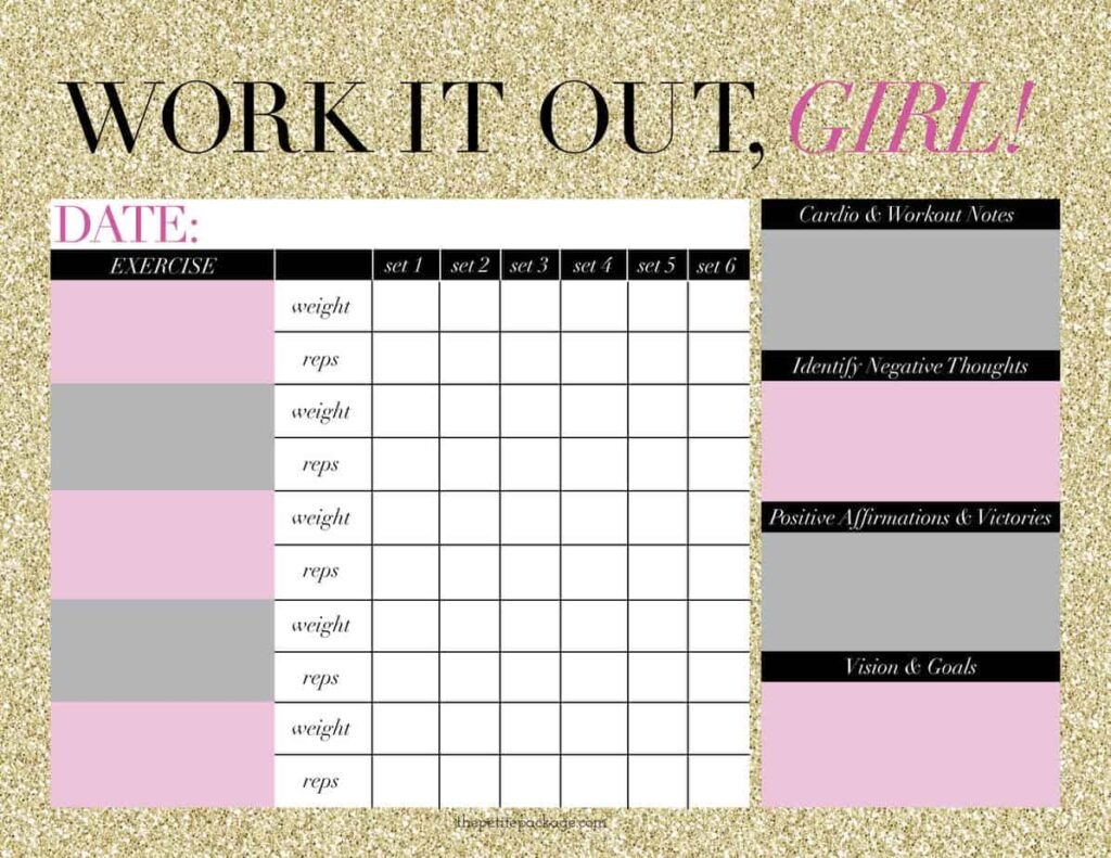 Blank Workout Schedule Template (2) - TEMPLATES EXAMPLE | TEMPLATES EXAMPLE