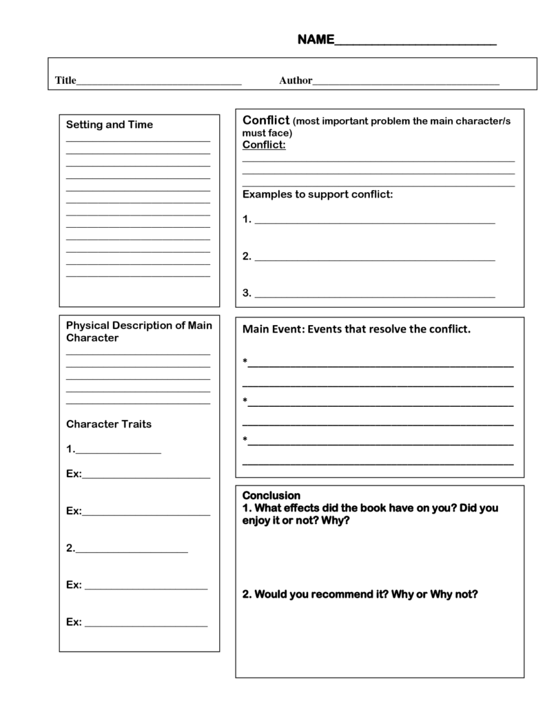 Book Report Template 9th Grade (2) - TEMPLATES EXAMPLE | TEMPLATES EXAMPLE