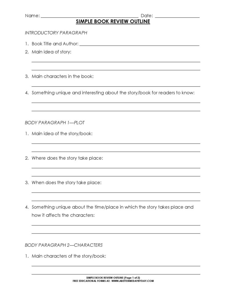 Book Report Template 9th Grade Pdf (2) - TEMPLATES EXAMPLE | TEMPLATES ...
