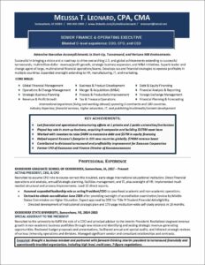C Level Resume Samples (9) - TEMPLATES EXAMPLE | TEMPLATES EXAMPLE