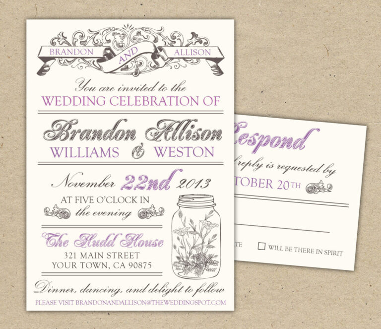 E Wedding Invitation Templates Free (5) - TEMPLATES EXAMPLE | TEMPLATES ...