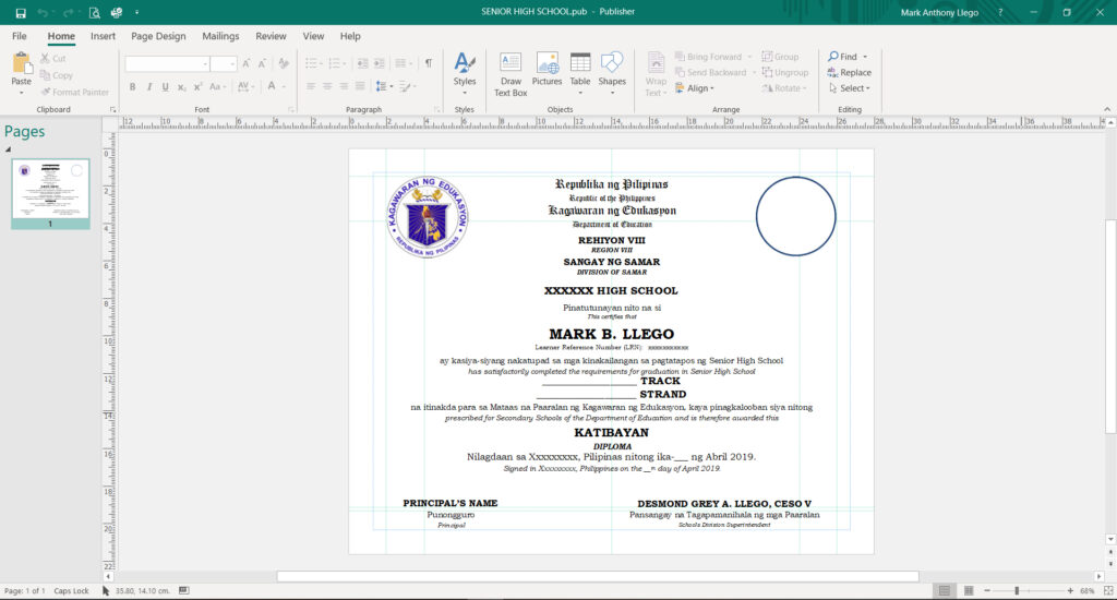 Grade 8 Graduation Certificate Templates (2) - TEMPLATES EXAMPLE ...