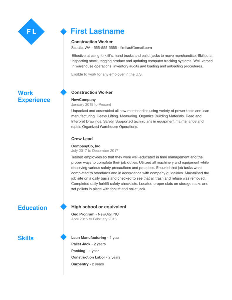 Resume Templates Indeed (7) - TEMPLATES EXAMPLE | TEMPLATES EXAMPLE