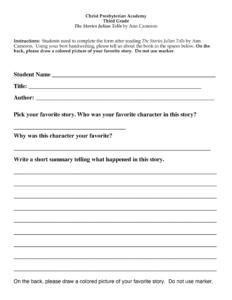Book Report Template 6th Grade Printable (2) - TEMPLATES EXAMPLE ...
