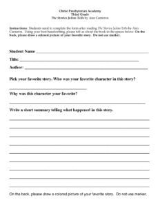 Book Report Template For 7th Graders (4) - TEMPLATES EXAMPLE ...