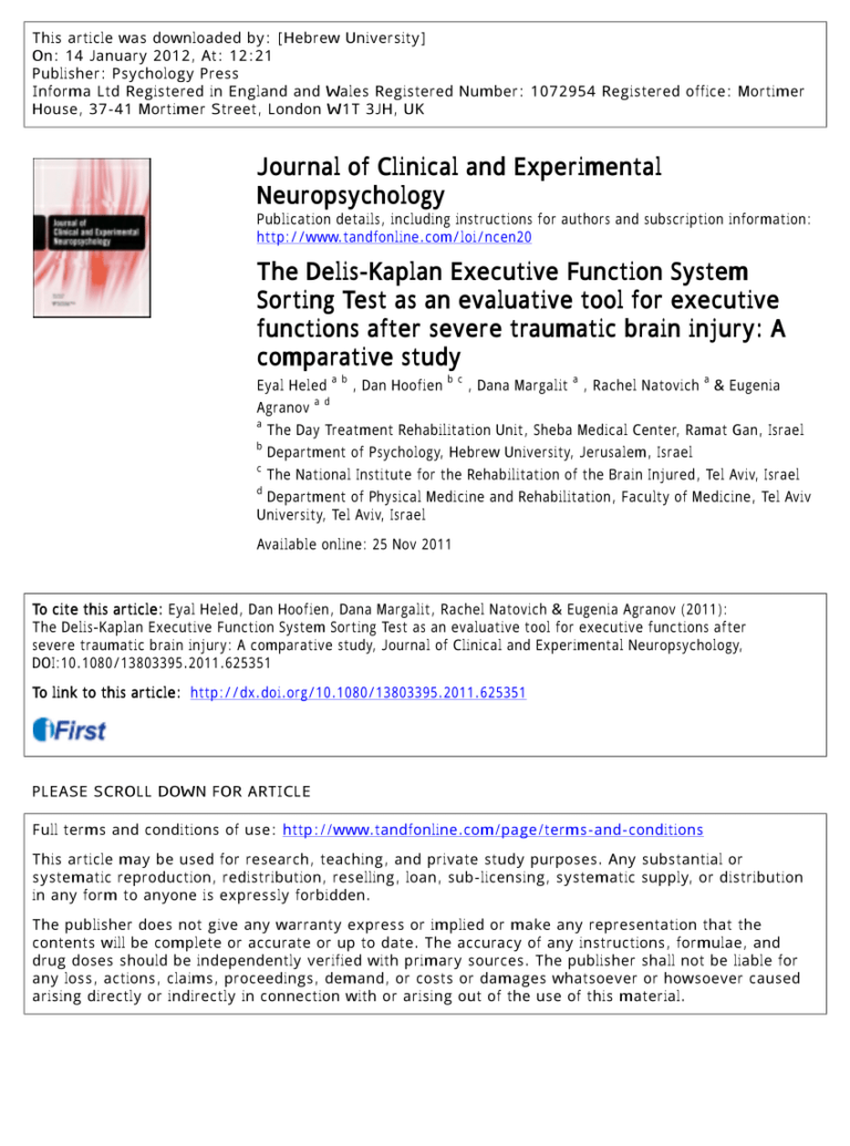 D-Kefs Report Template | TEMPLATES EXAMPLE