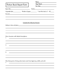 Free Book Report Template 7th Grade (1) - TEMPLATES EXAMPLE | TEMPLATES ...