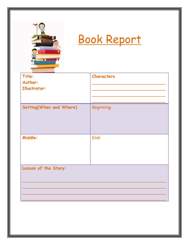 Free Book Report Template 7th Grade (1) - TEMPLATES EXAMPLE | TEMPLATES ...