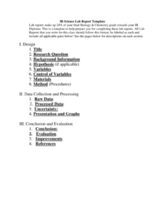 Grade 6 Lab Report Template (3) - TEMPLATES EXAMPLE | TEMPLATES EXAMPLE
