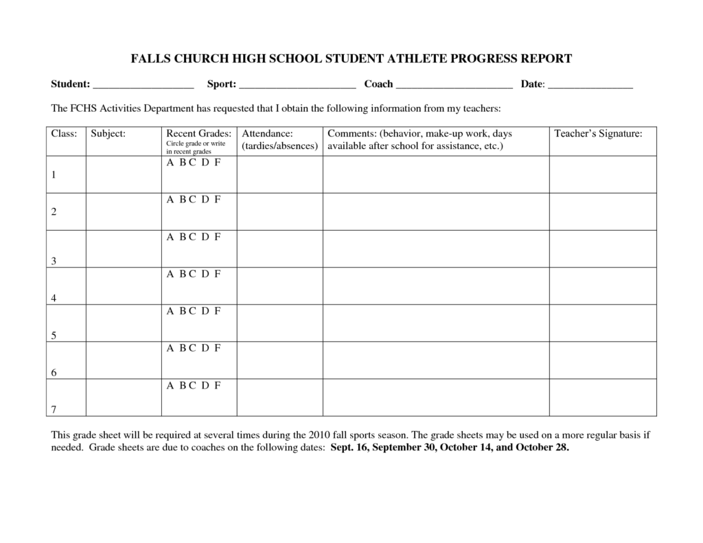 Report Template High School (2) - TEMPLATES EXAMPLE | TEMPLATES EXAMPLE