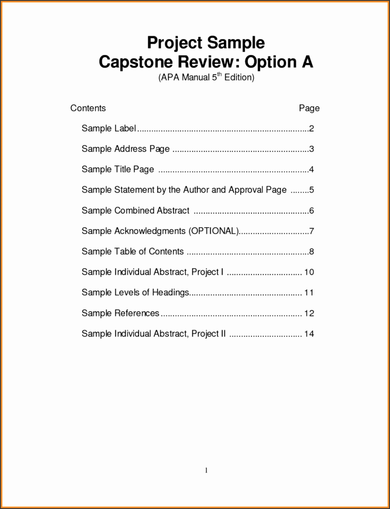 Report Template With Table Of Contents (2) - TEMPLATES EXAMPLE ...
