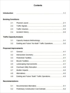 Report Template With Table Of Contents (7) - TEMPLATES EXAMPLE ...