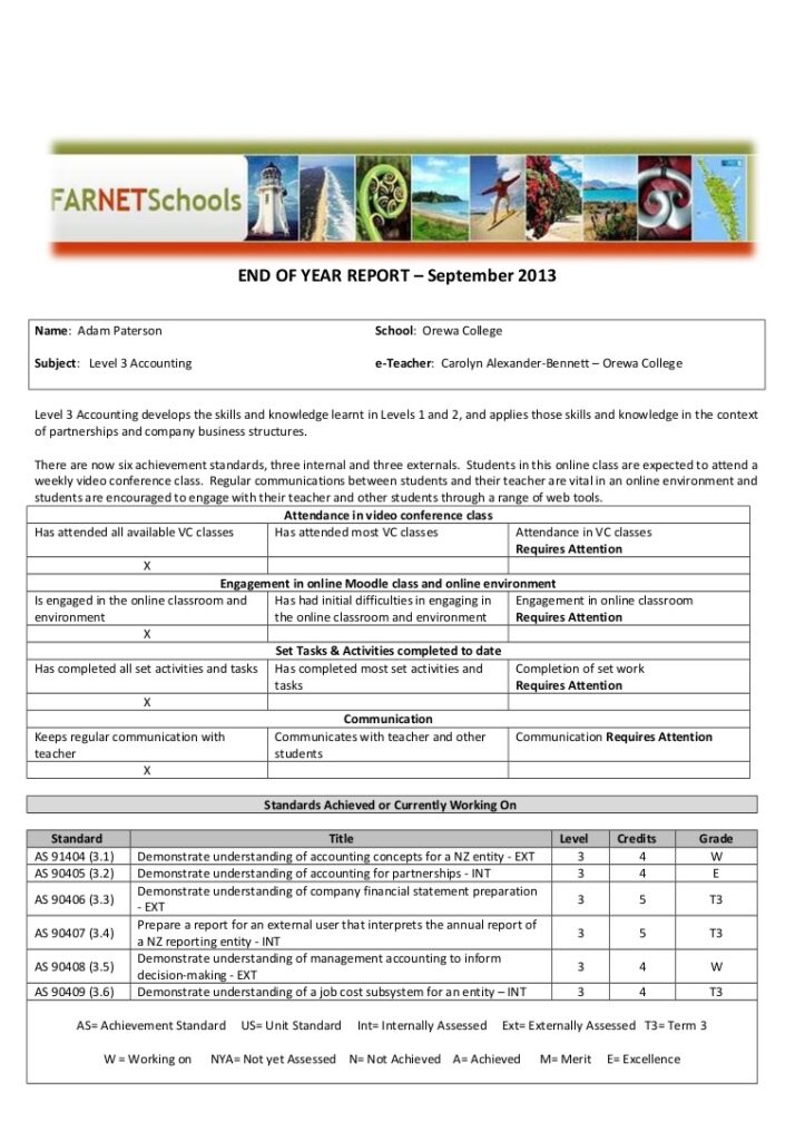 Year 6 Report Template (2) - TEMPLATES EXAMPLE | TEMPLATES EXAMPLE