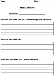 Animal Report Template 5th Grade (5) - TEMPLATES EXAMPLE | TEMPLATES ...