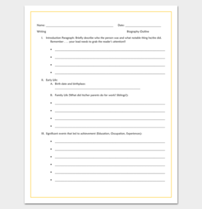 Biography Report Template 5th Grade (7) - TEMPLATES EXAMPLE | TEMPLATES ...
