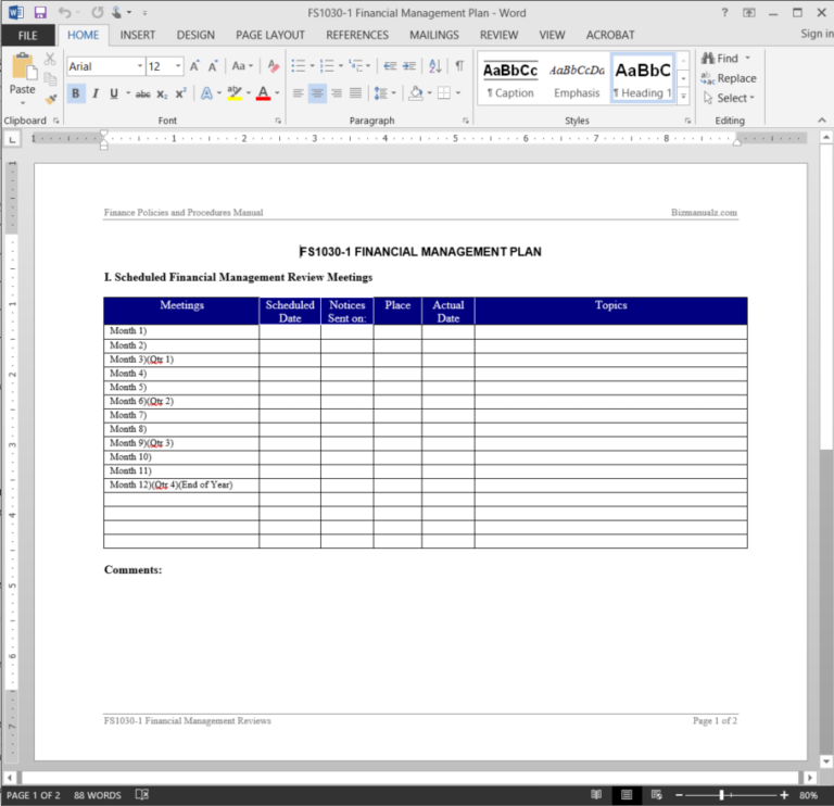 Report Review Template (2) - TEMPLATES EXAMPLE | TEMPLATES EXAMPLE