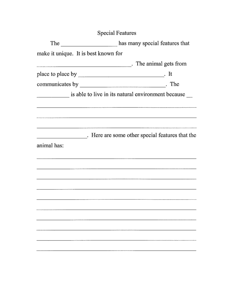 Animal Report Template 3rd Grade Pdf | TEMPLATES EXAMPLE
