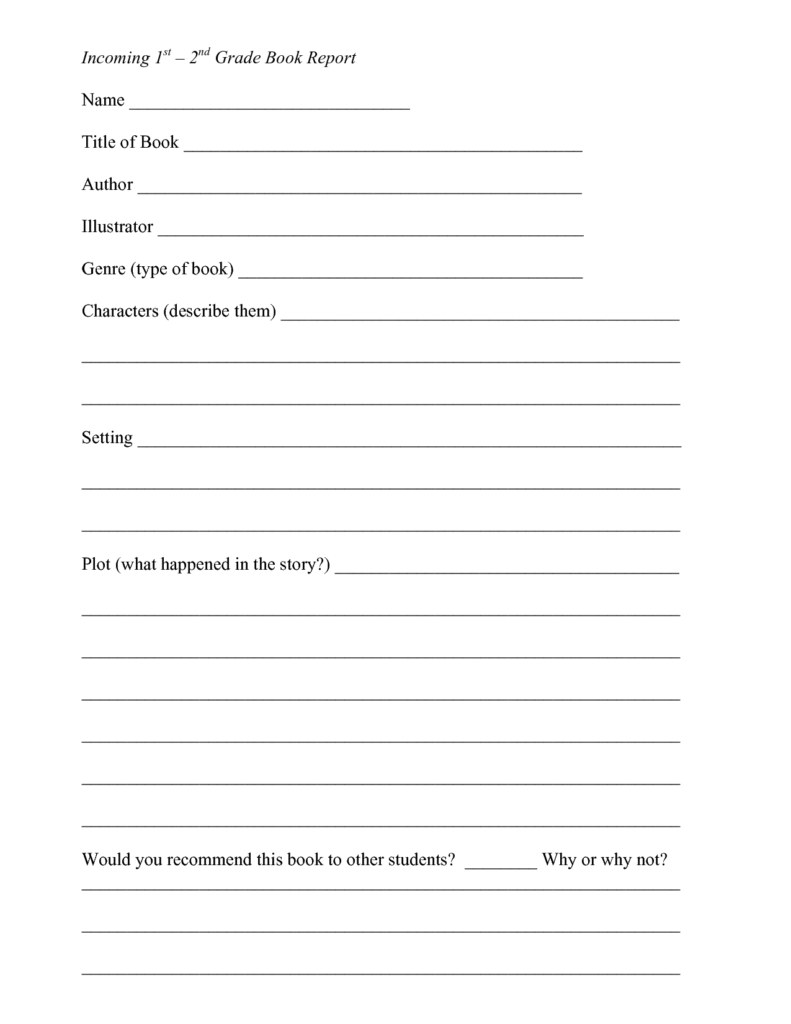 Biography Report Template 4th Grade (2) - TEMPLATES EXAMPLE | TEMPLATES ...