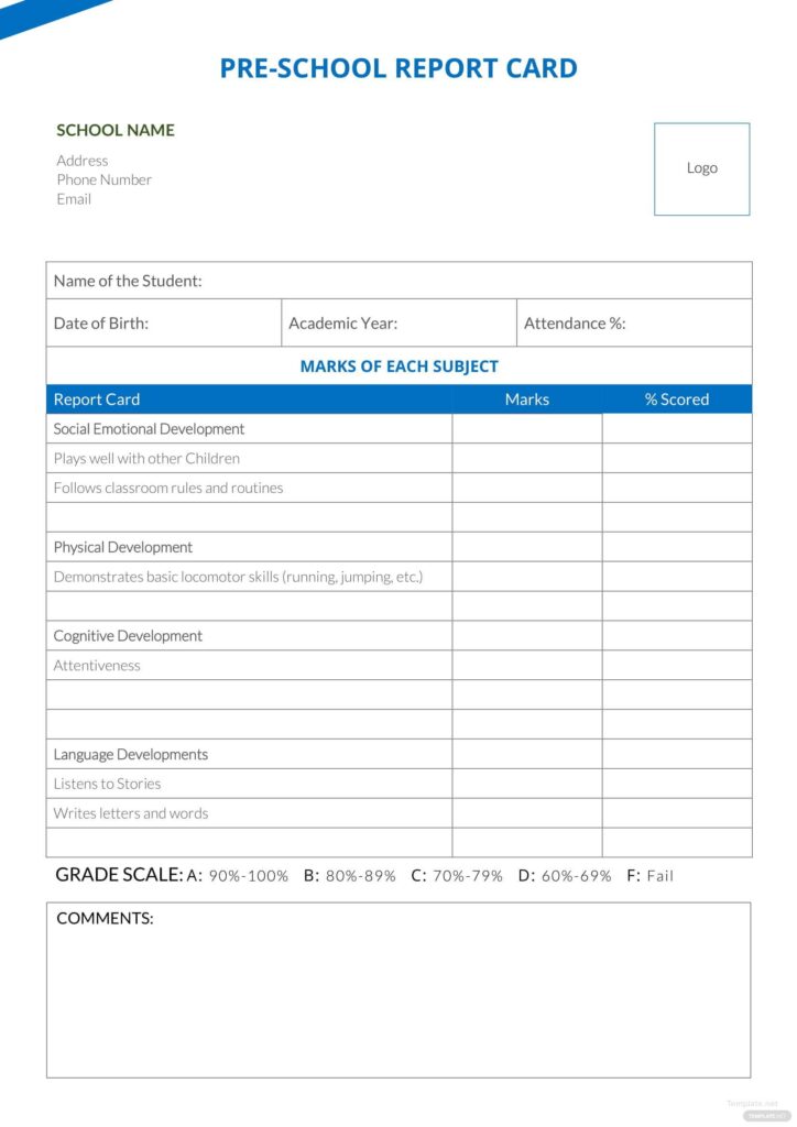 Pre K Book Report Template (1) - TEMPLATES EXAMPLE | TEMPLATES EXAMPLE