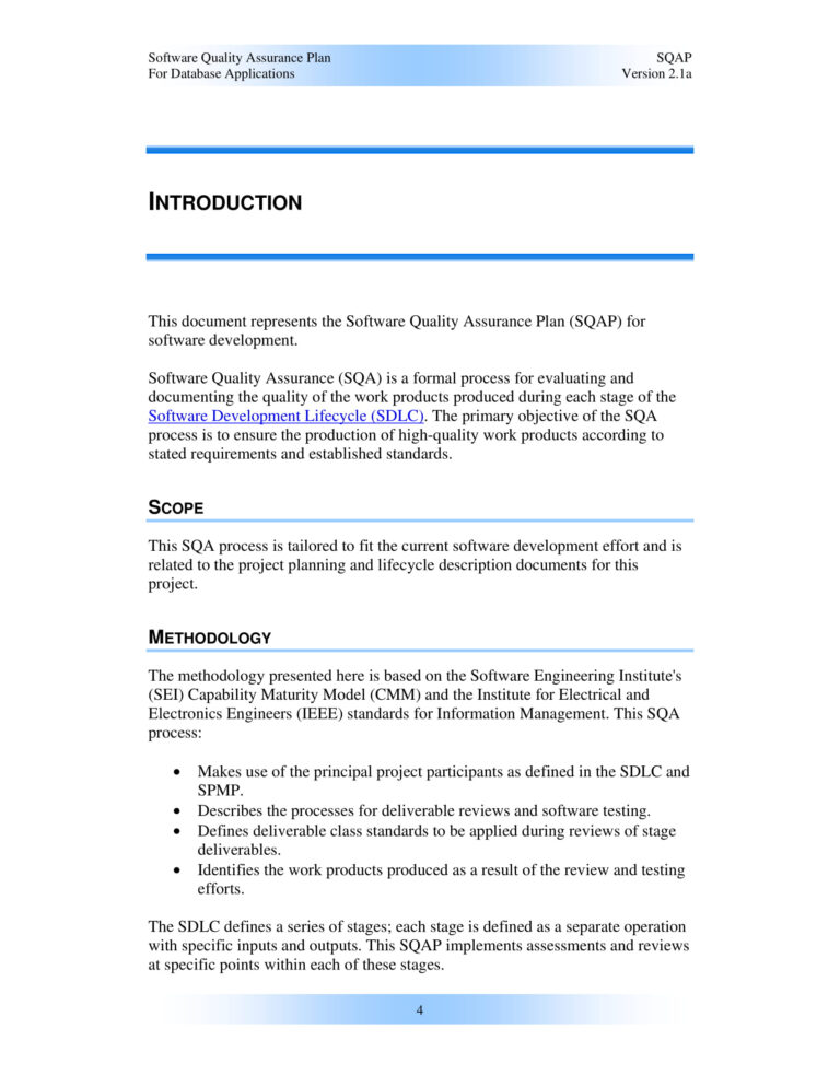 Template Report Quality Assurance (3) - TEMPLATES EXAMPLE | TEMPLATES ...
